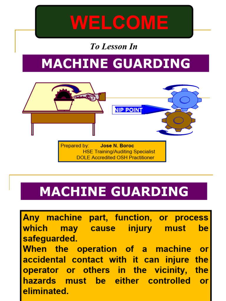 Machine Guarding | PDF | Manufactured Goods | Tools