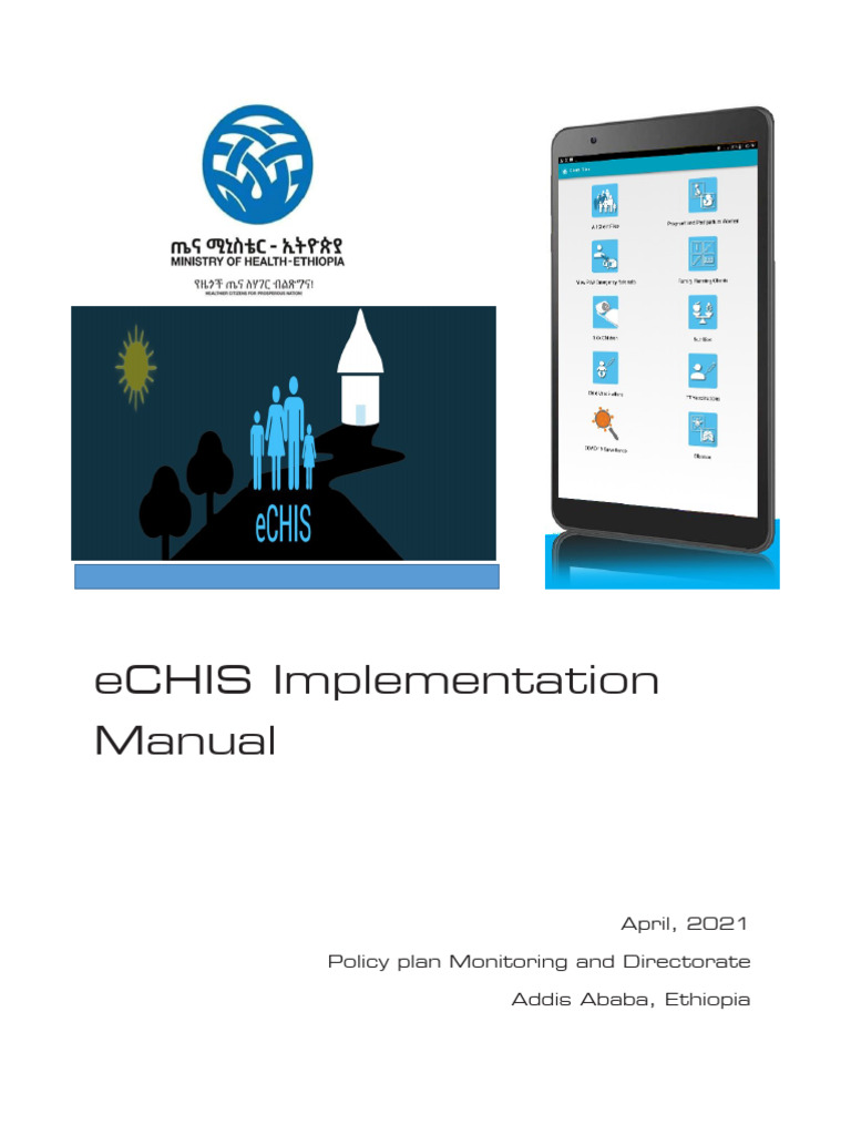 eCHIS Implementation Manual Draft 2 | Download Free PDF | Evaluation ...