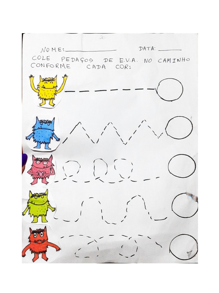 Atividade Monstro Das Cores 2 | PDF