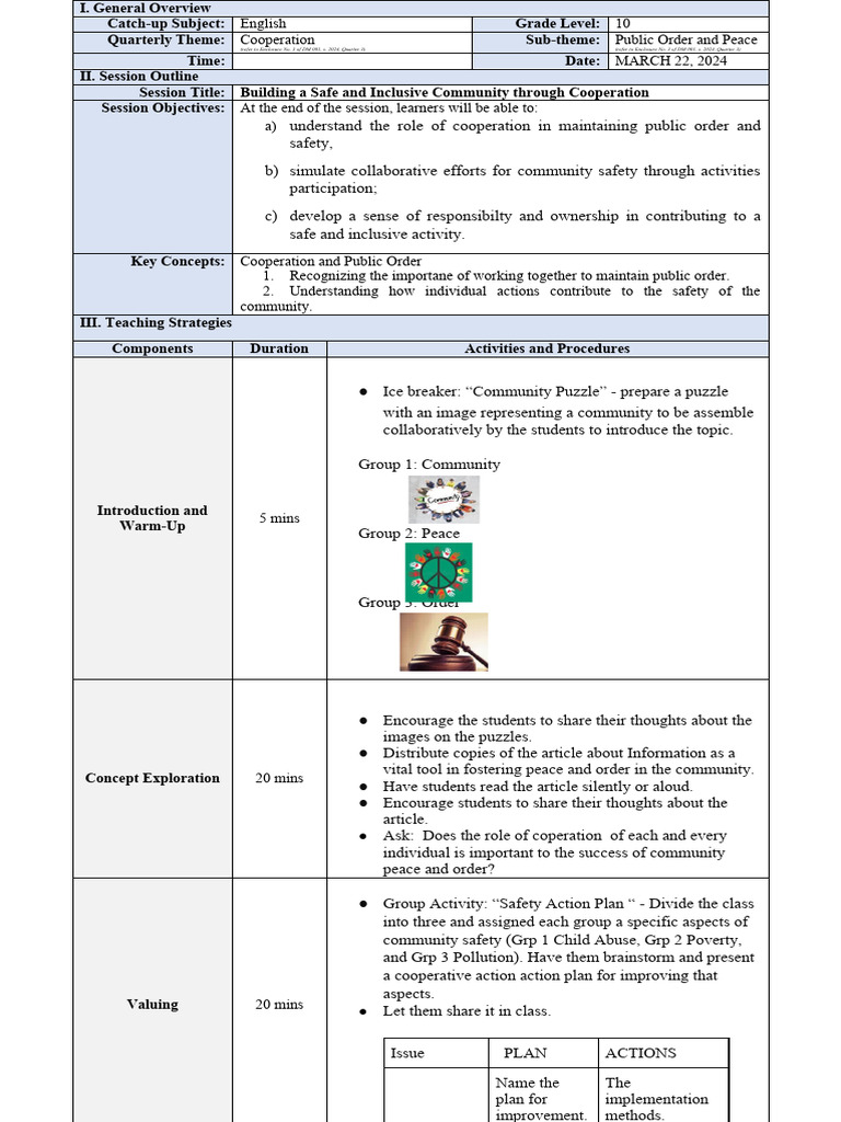 English 10 Catch Up Friday LP | PDF | Cognition | Behavior Modification