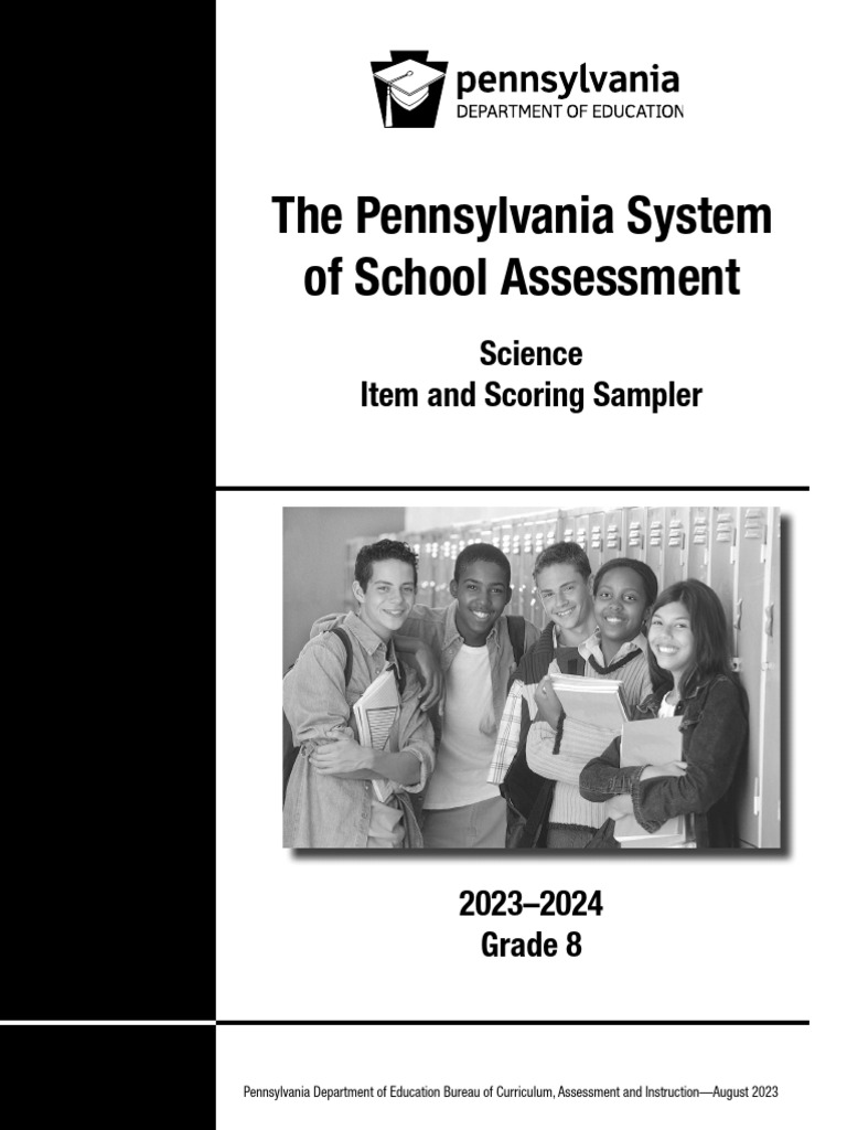 PSSA 2023 Science Grade 8 Item Sampler | PDF | Tide | Multiple Choice