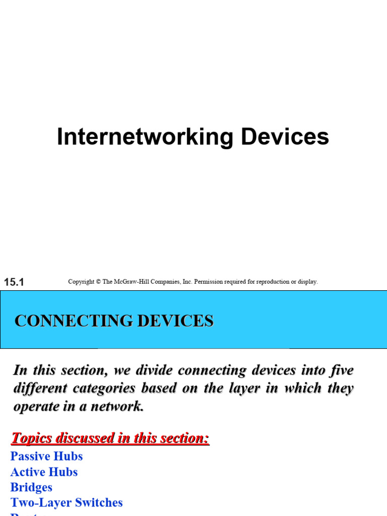 Module2- Network Devices | PDF | Network Switch | Computer Network