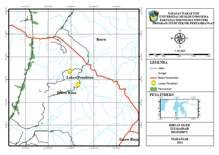 Peta Lokasi Penelitian | PDF