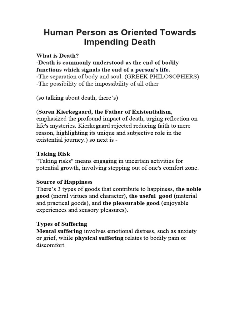 Understanding Death and Its Implications | PDF | Self-Improvement