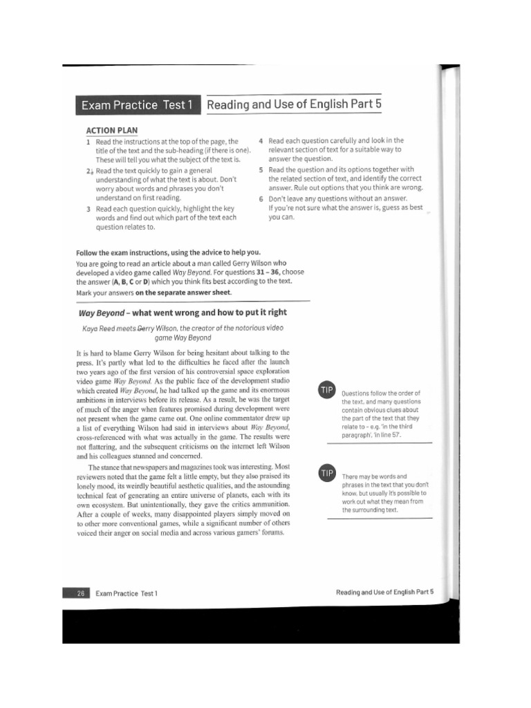 Reading C1 Advanced T | PDF