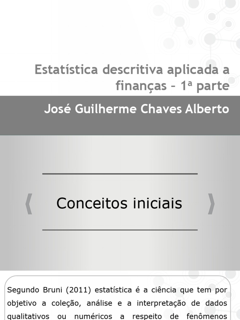 Estatística - 1º Parte | PDF