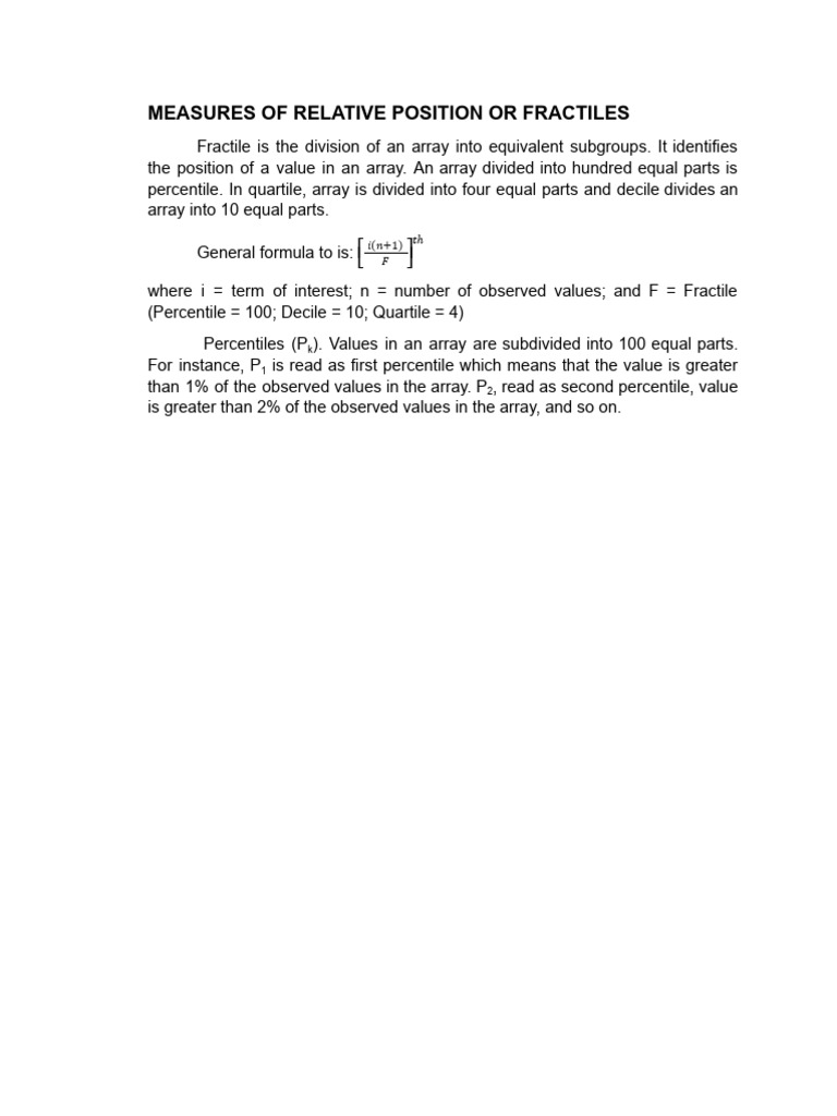 Quartile Decile Percentile | PDF | Quantile