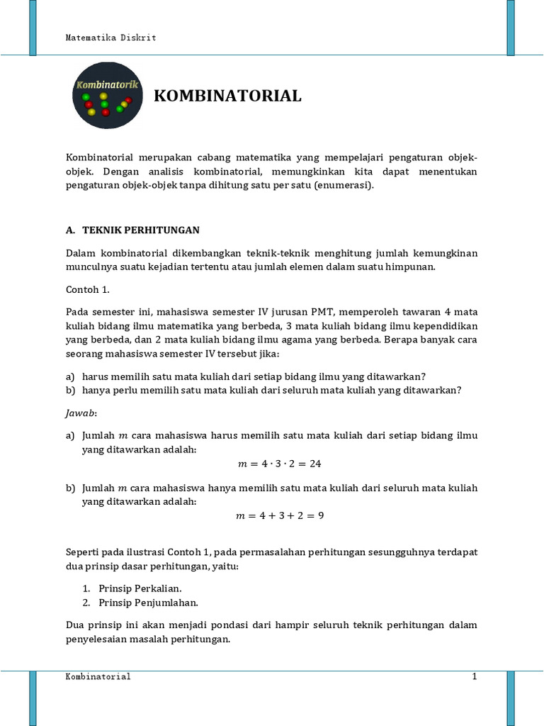 Kombinatorial | PDF