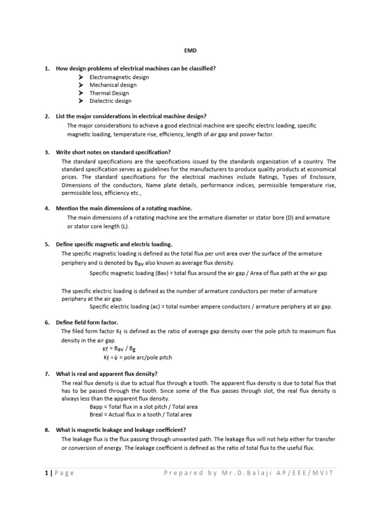 Emd Notes Int 1 Pdf Insulator Electricity Flux