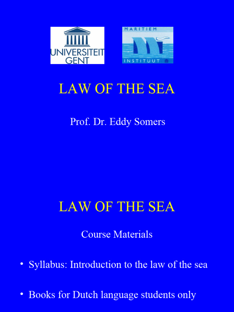 Overview of the Law of the Sea | PDF | United Nations Convention On The ...
