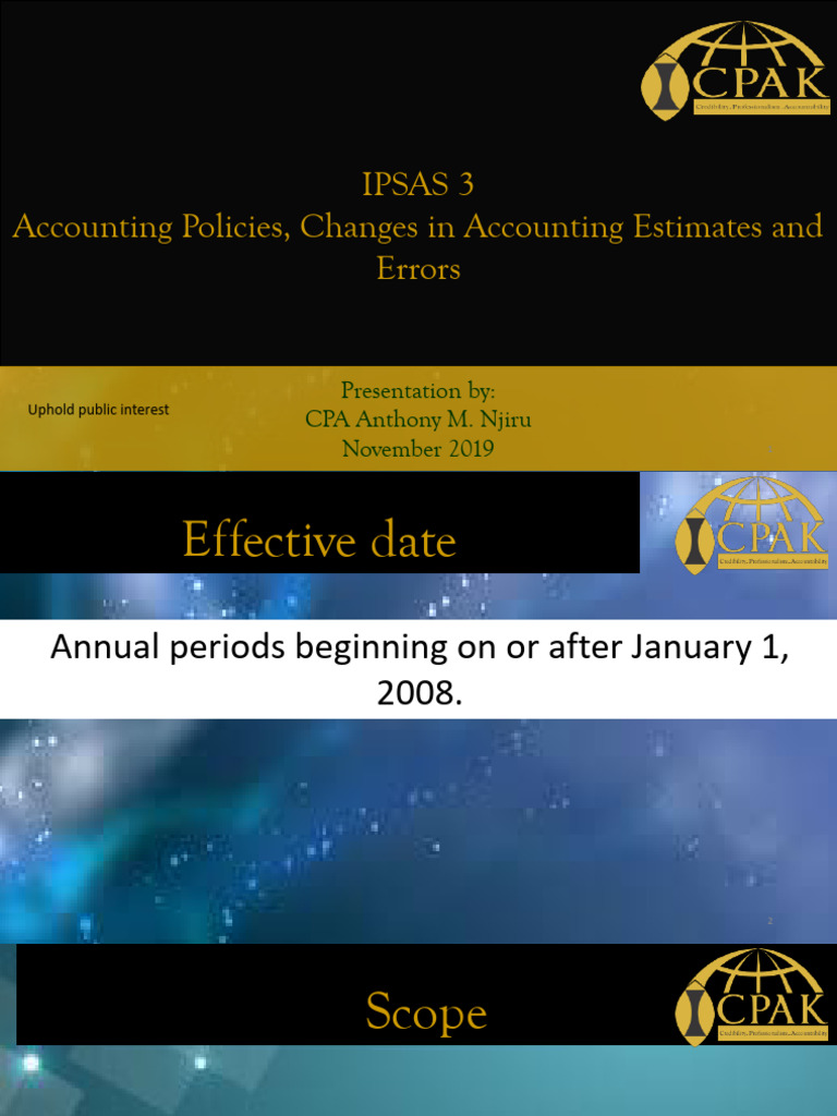 IPSAS 3 IPSAS 14 Recommended Practice Guidelines 1 | PDF | Accounting | Going Concern