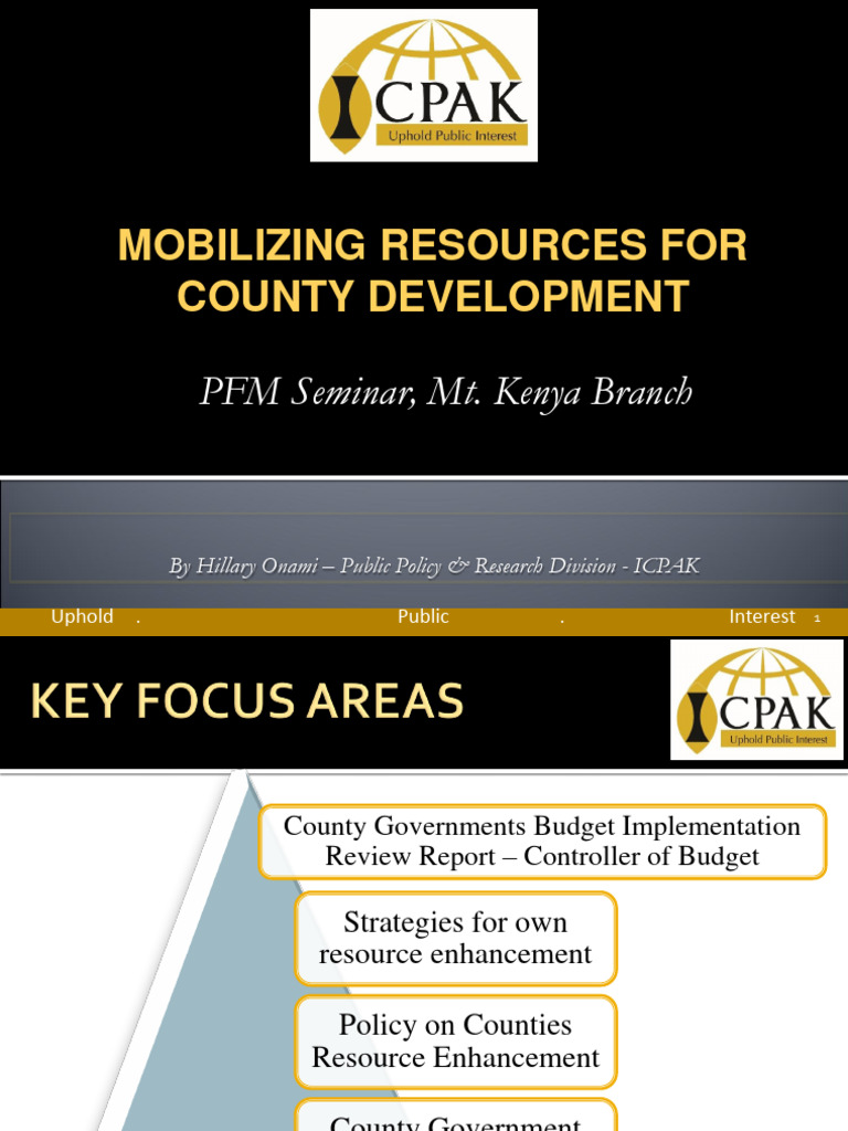 Mobilising Resources For County Development Ho | PDF | Taxes | Excise