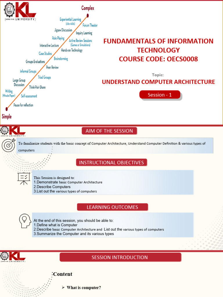 Session 1 | PDF | Computer Architecture | Personal Computers