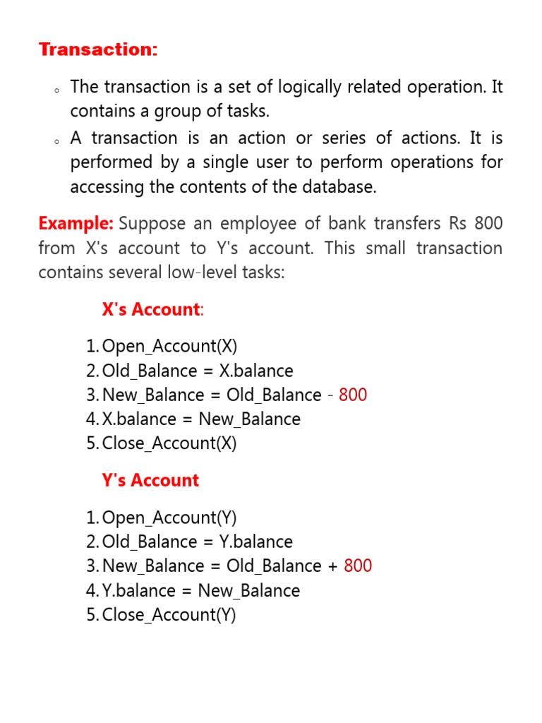 CO 3 Transaction | PDF | Database Transaction | Databases