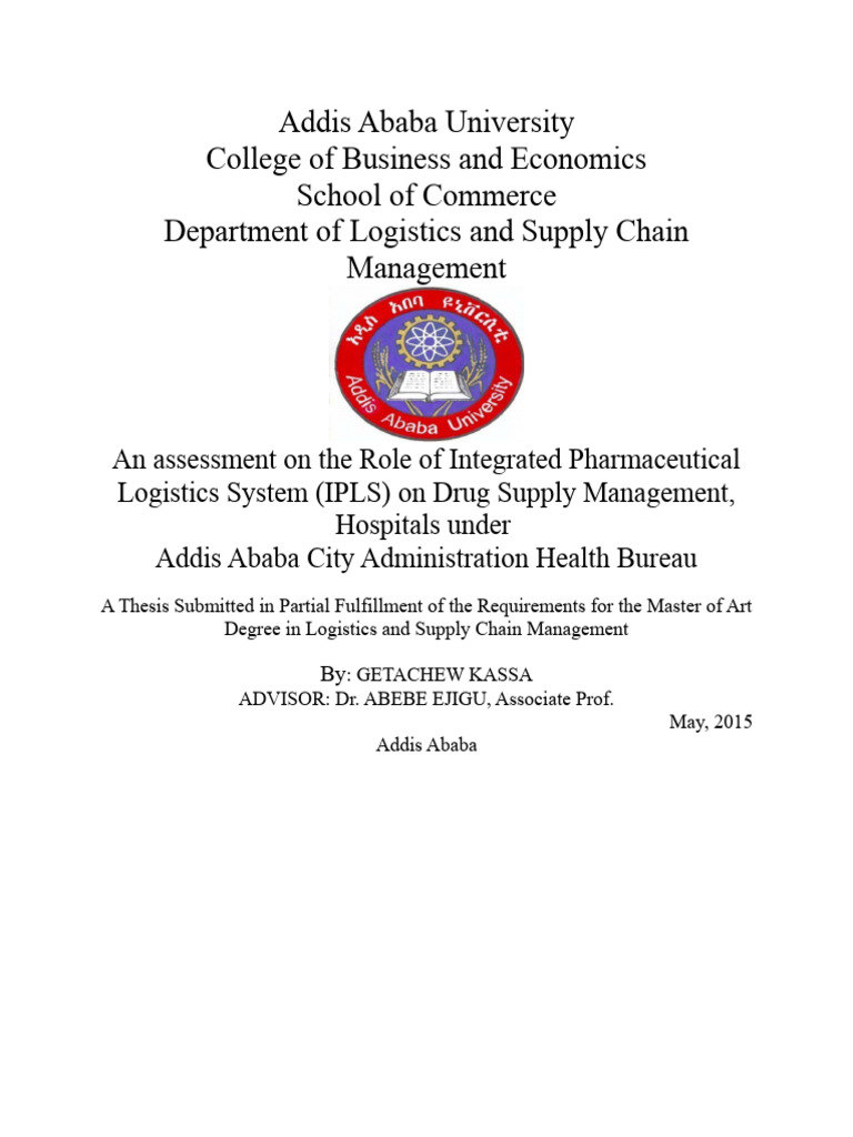 Thesis | PDF | Pharmacy | Supply Chain