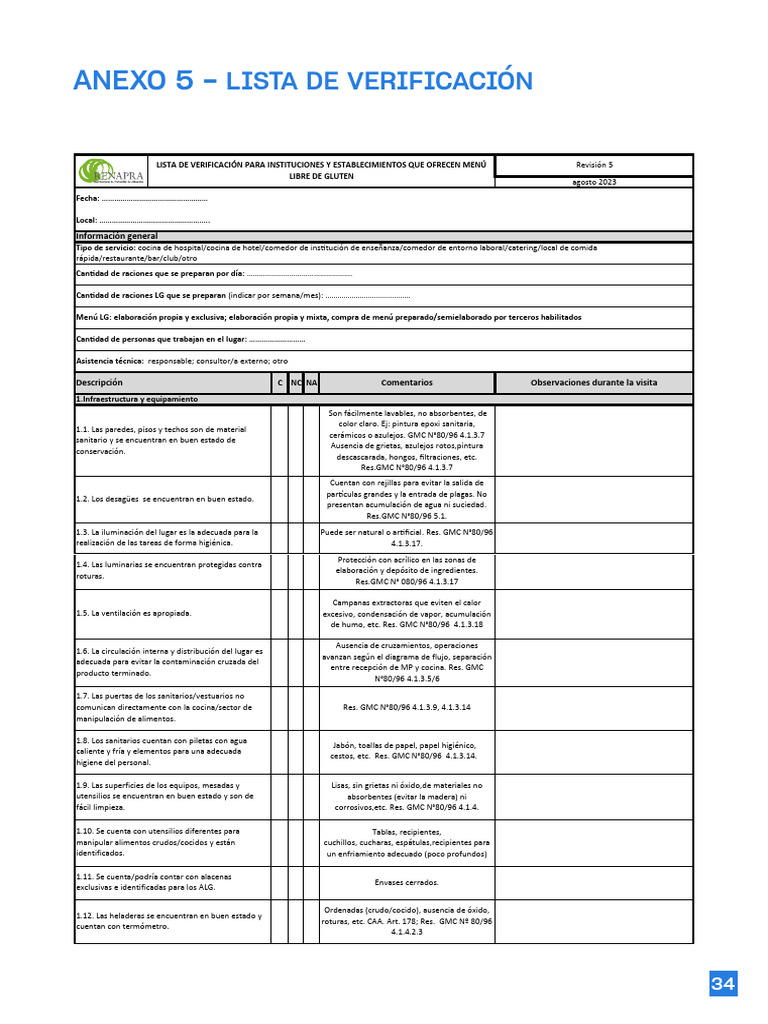 Anexo 5_Guía Menú LG_rev. 2023 | PDF | Agua | Alimentos