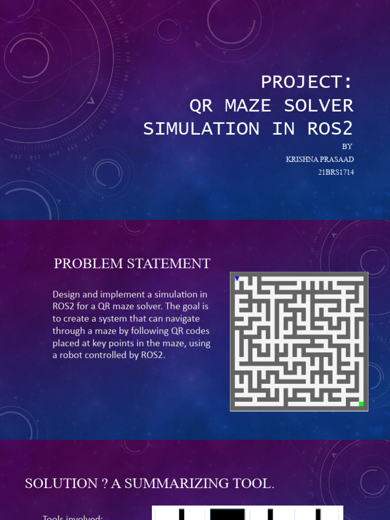 QR Maze Solver Stimulation in Ros2 | PDF