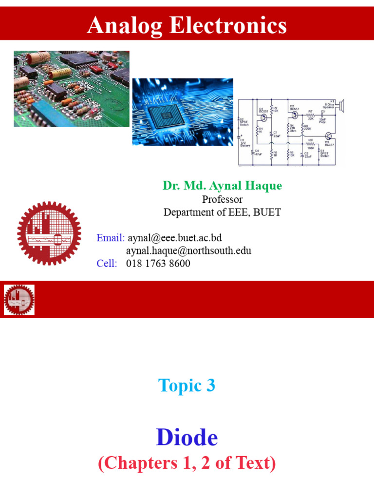 Diode Fundamentals and Applications | PDF | P–N Junction | Diode