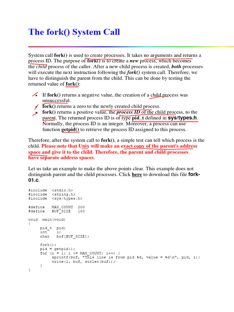 Fork | PDF | Computer Architecture | Software Engineering