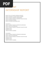 Internship Narrative Report Template | PDF | Business | Art