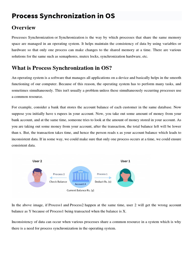 Lecture-14(Process synchronization) | PDF | Process (Computing ... Lecture-14(Process synchronization) | PDF | Process (Computing ...