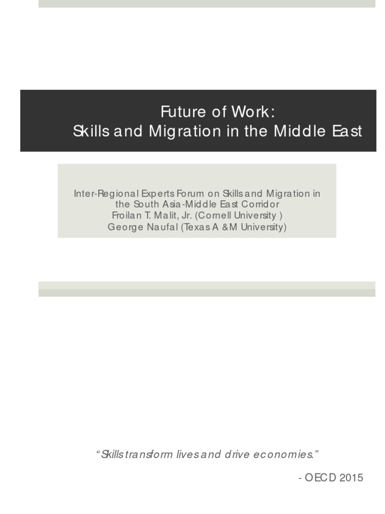 Future of Work in GCC | PDF | Nursing | Immigration