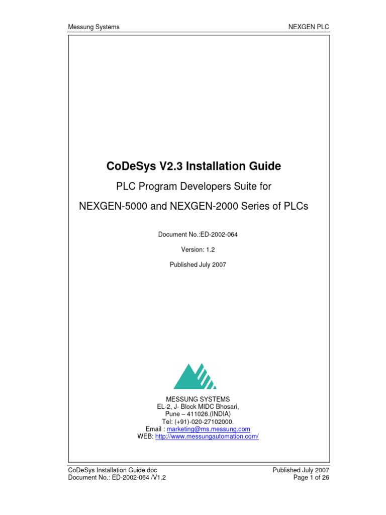 CoDeSys Installation Guide | PDF | License | Computer File