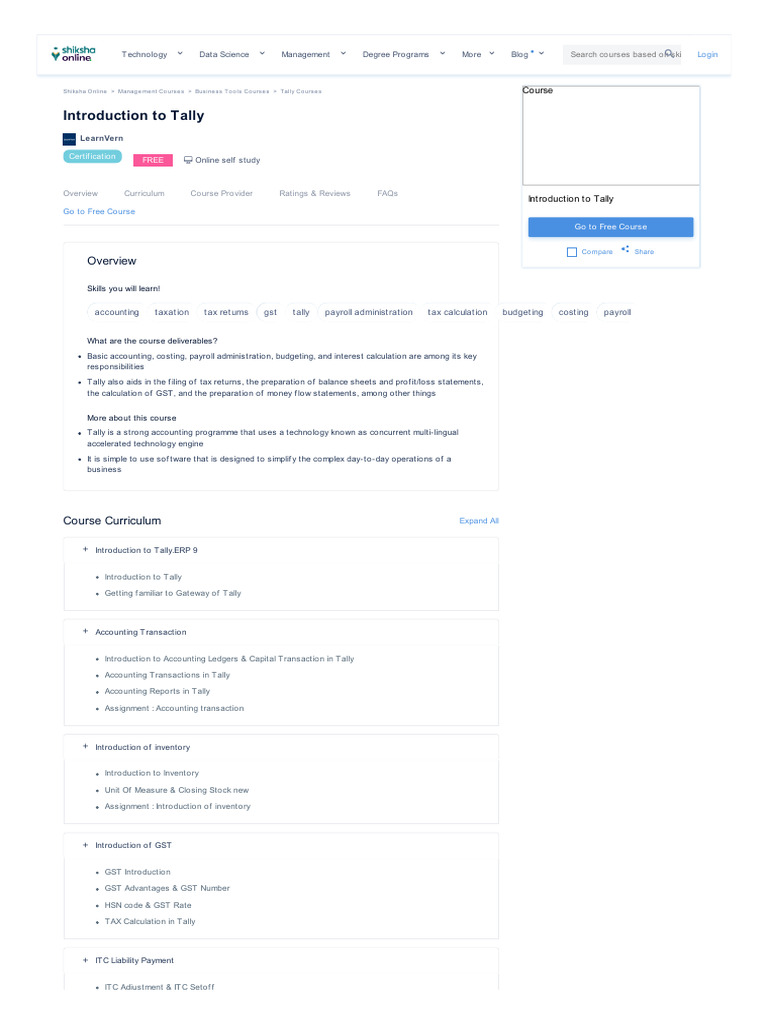 Introduction To Tally | PDF | Inventory | Business