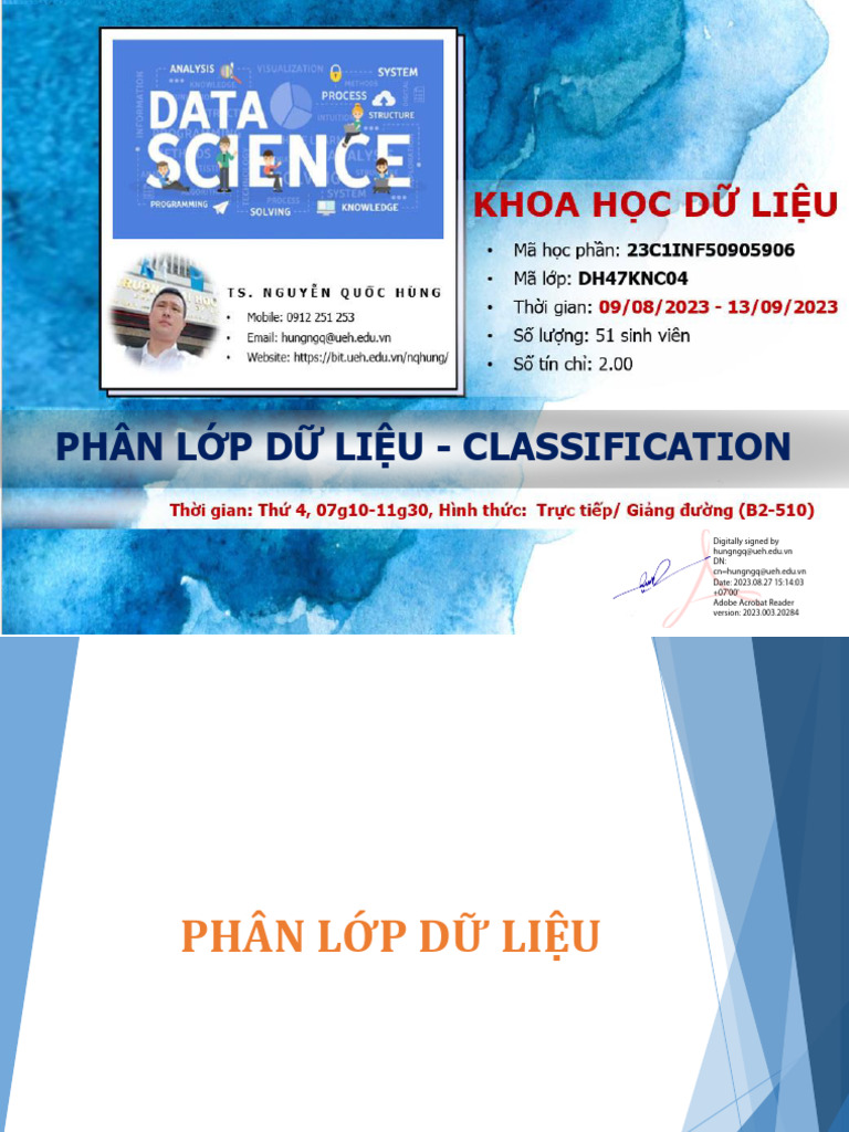 Phan Lop Du Lieu-Final | PDF