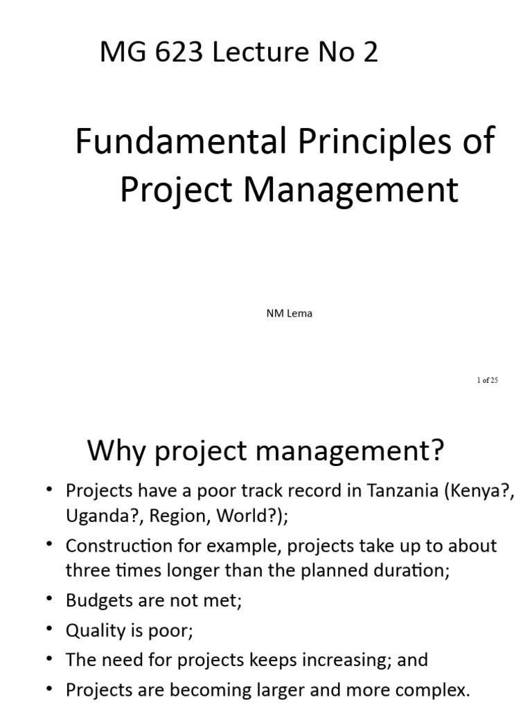 Principles of Effective Project Management | PDF | Project Management ...