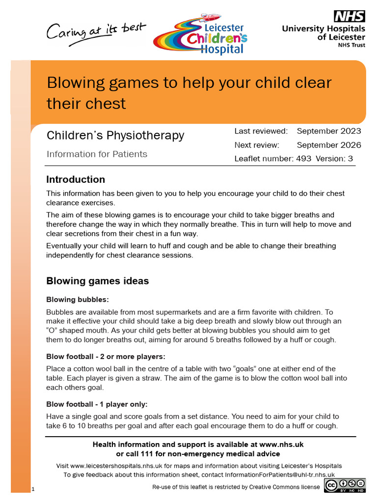 493 - 092023 Blowing Games To Help Your Child Clear Their Chest | PDF ...