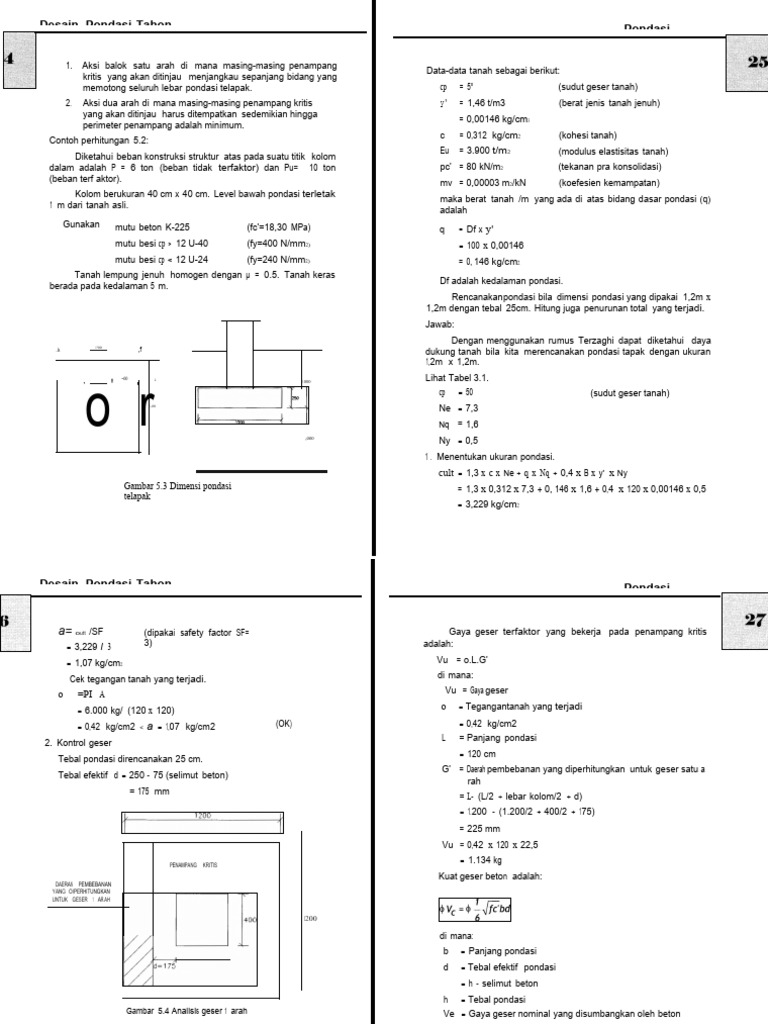 Rekayasa Pondasi Uts | PDF