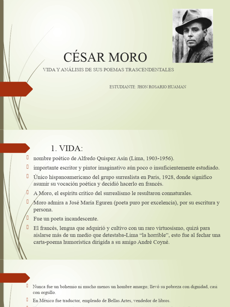 César Moro Diap. | PDF | Surrealismo | Poesía