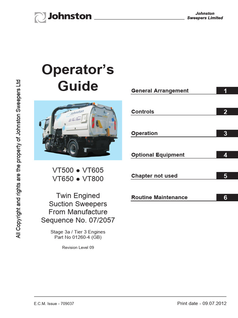 VT Operators Guide S3a Engines GB Rev 09 | PDF