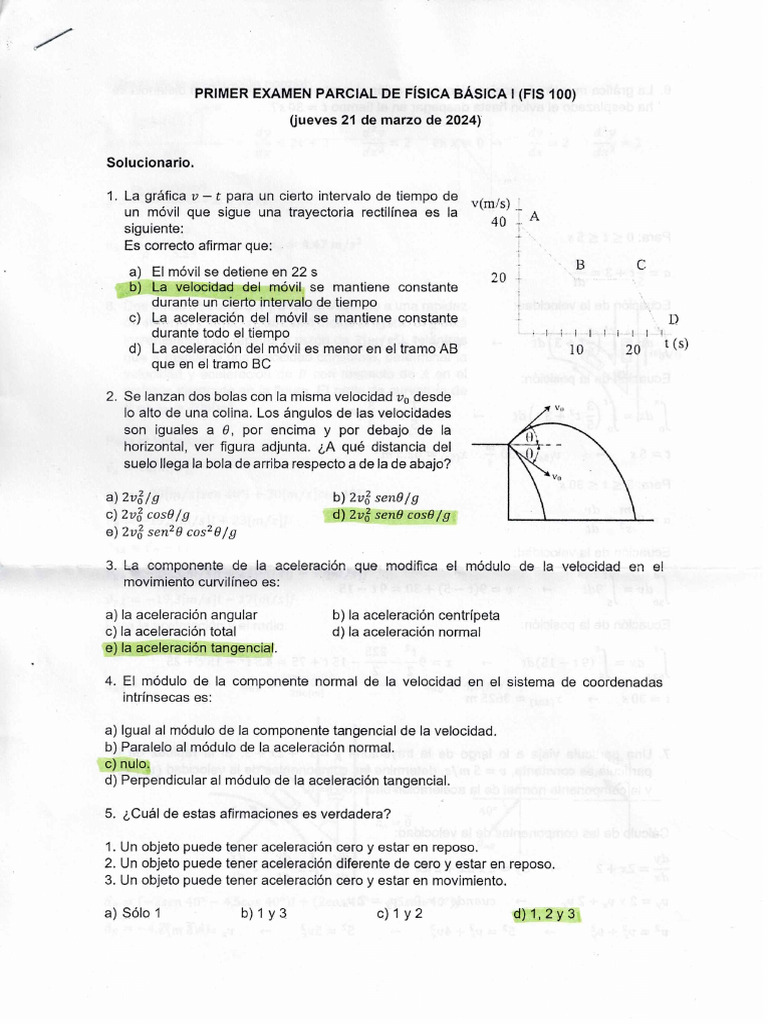 Primer Examen 2024 | PDF
