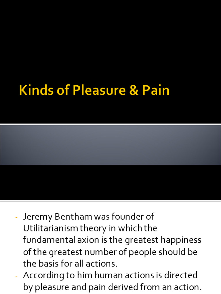 Kinds of Pleasure & Pain | Download Free PDF | Pleasure | Happiness