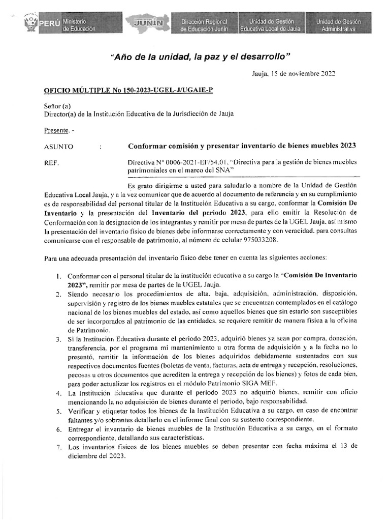 Oficio Multiple 150 | PDF Oficio Multiple 150 | PDF