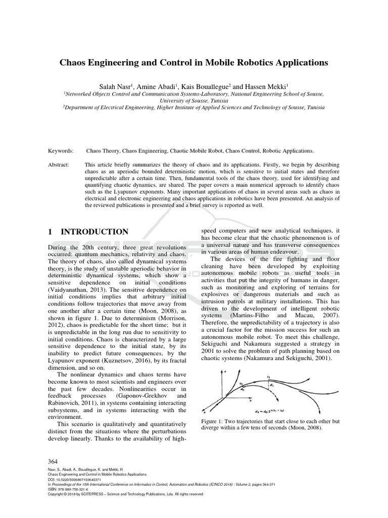 Chaos Engineering and Control in Mobile | PDF | Chaos Theory | Attractor Chaos Engineering and Control in Mobile | PDF | Chaos Theory | Attractor