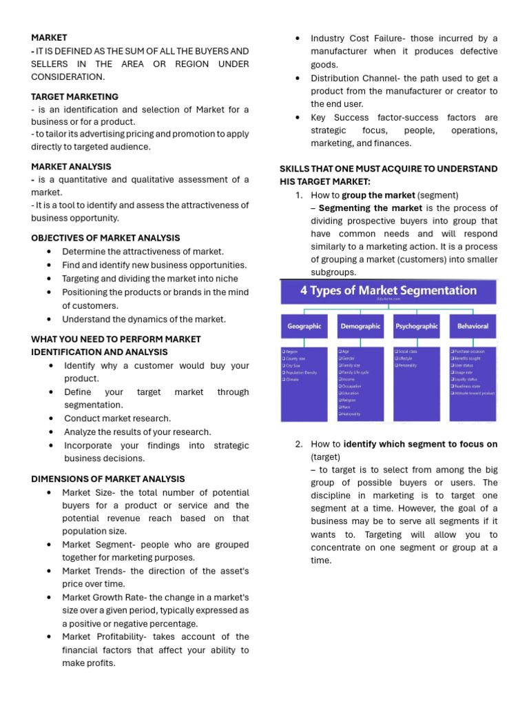 Updated Market Analysis and Identifcation | PDF | Marketing | Market ...