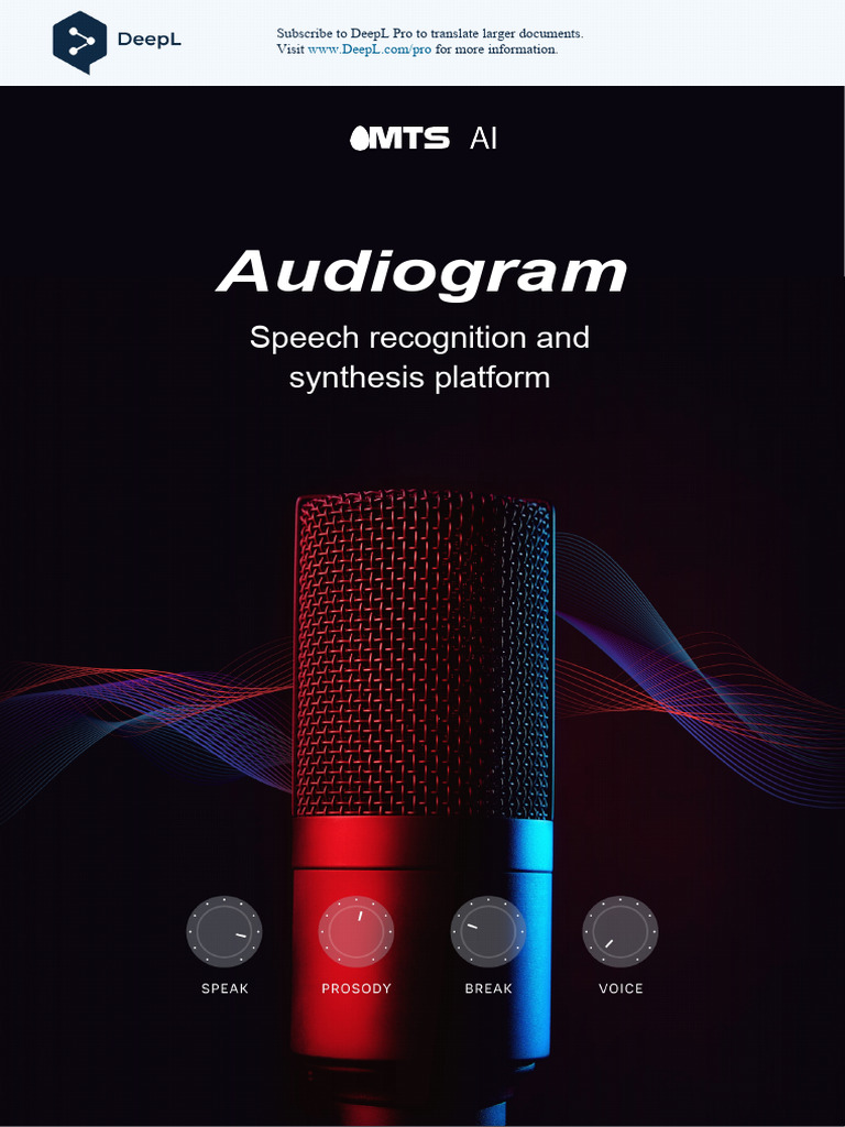 Audiogram MTS AI en | PDF | Speech Synthesis | Speech Recognition