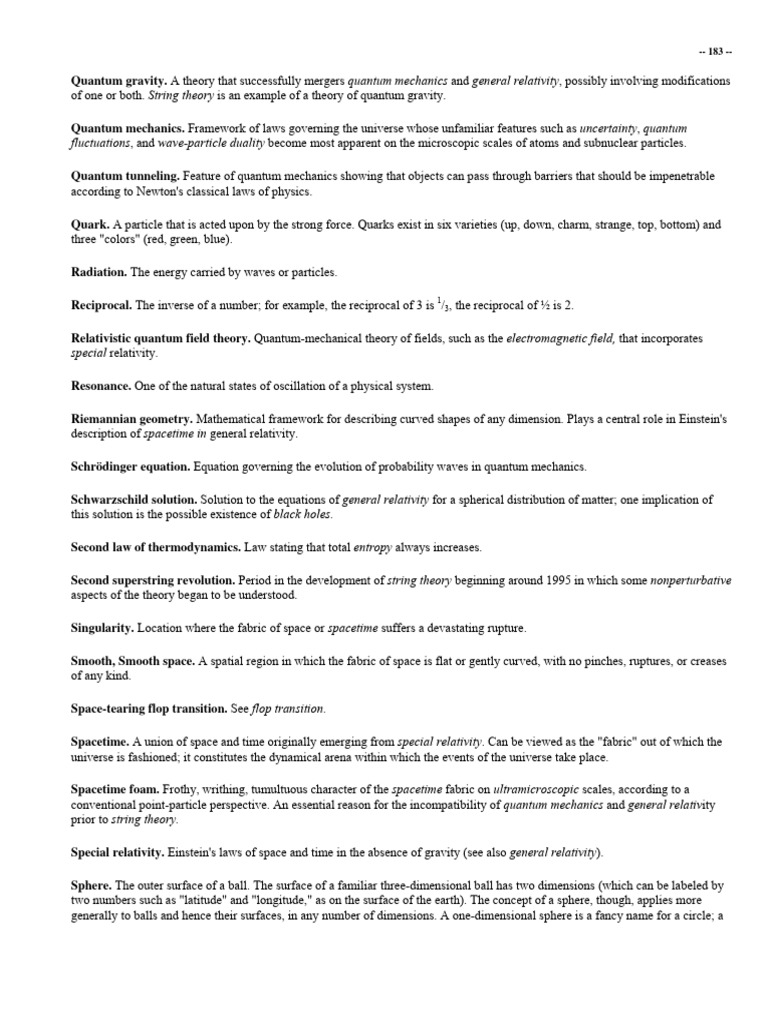 Aw 442 | PDF | General Relativity | Quantum Mechanics