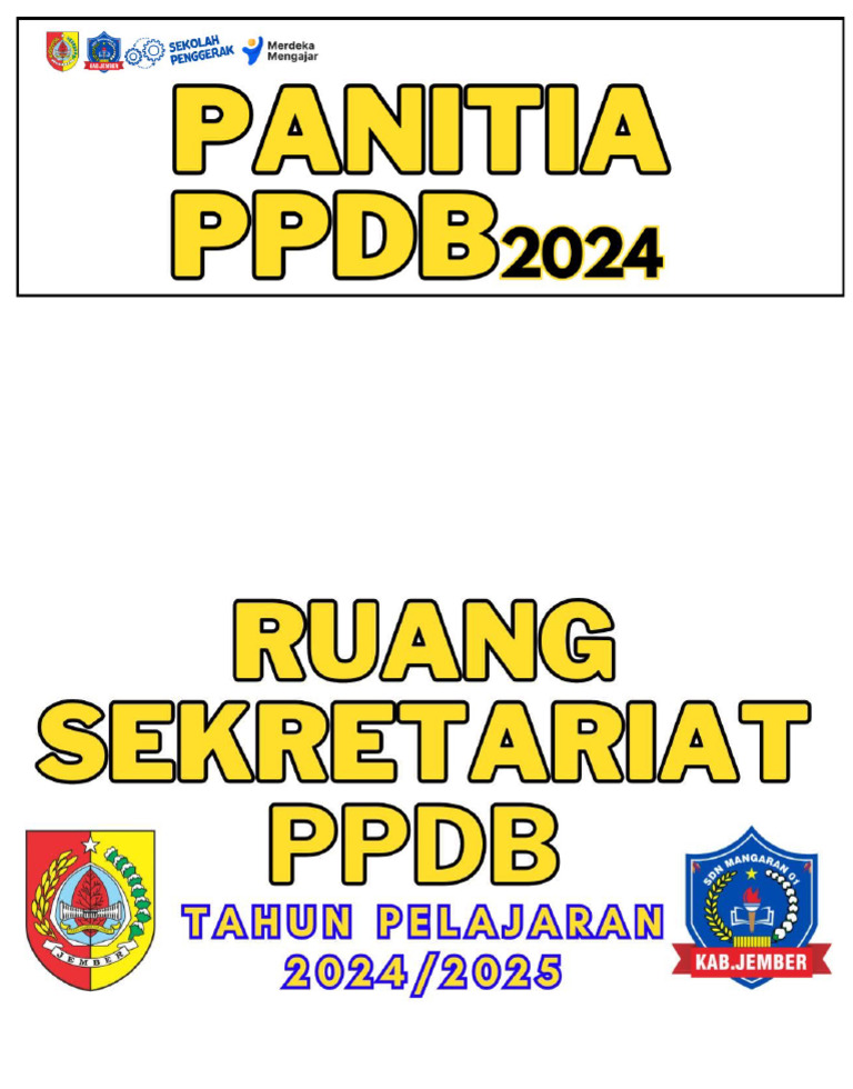 Papan Nama PPDB 2024 | PDF