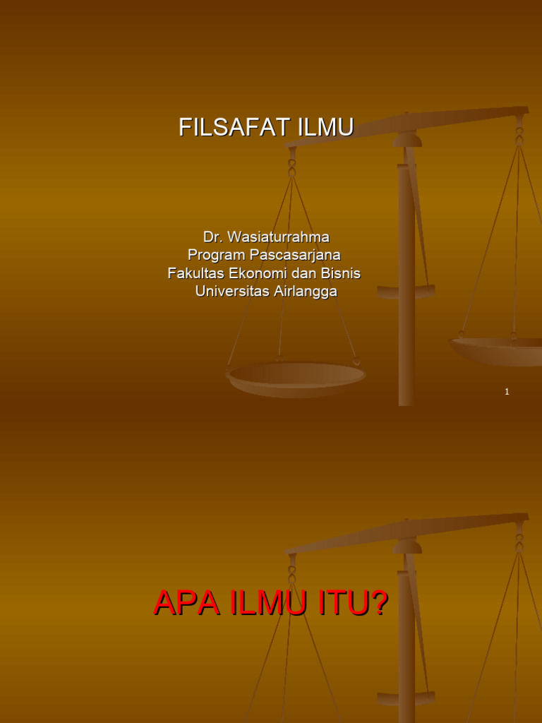 Filsafat Ilmu | PDF | Ilmu Sosial | Pengembangan Diri
