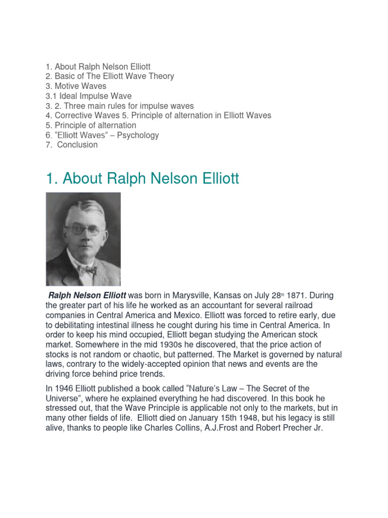 Understanding Elliott Wave Theory | PDF