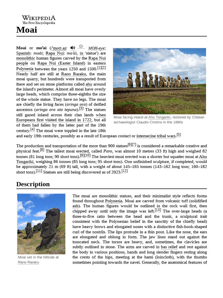 Moai | PDF