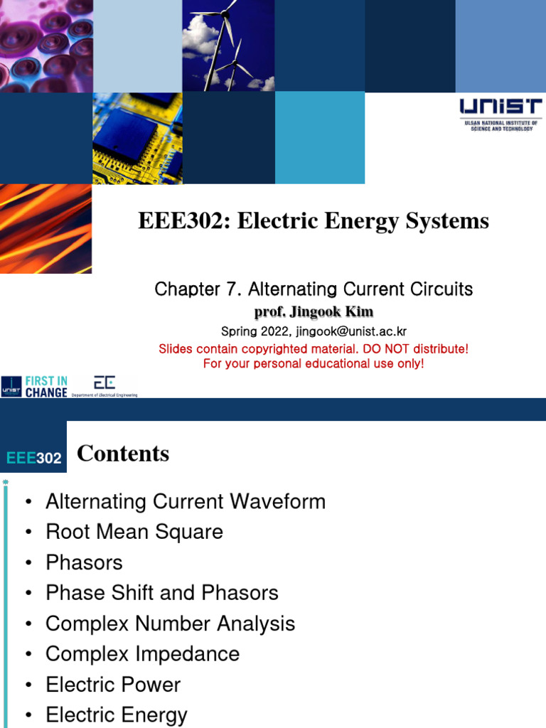 (EEE302) EES Chapter7 | Download Free PDF | Ac Power | Root Mean Square
