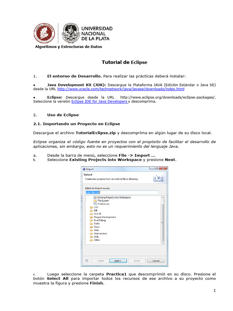 Tutorialeclipse Pdf Java Lenguaje De Programación Eclipse 2554