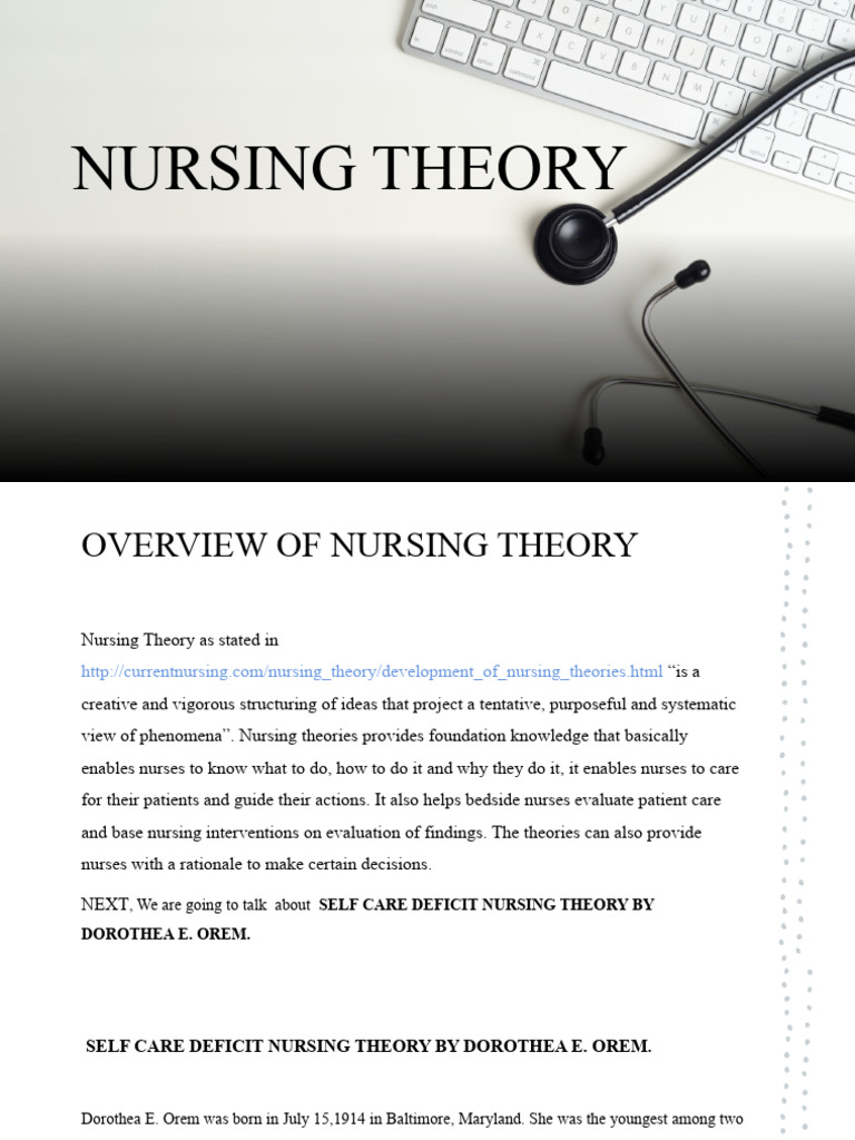 Nursing Theory | PDF | Nursing | Theory