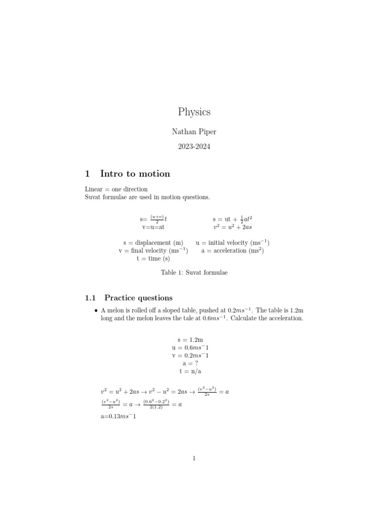 Physics Lesson 1 | PDF | Electric Current | Electrical Resistance And ...