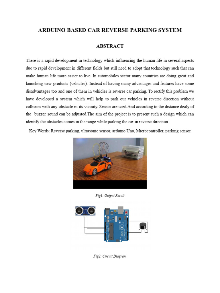 Arduino Based Car Reverse Parking System | PDF
